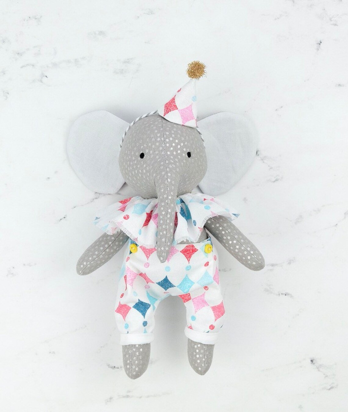 Elephant Pattern and Tutorial. 7 Tall 18 Cm With - Etsy