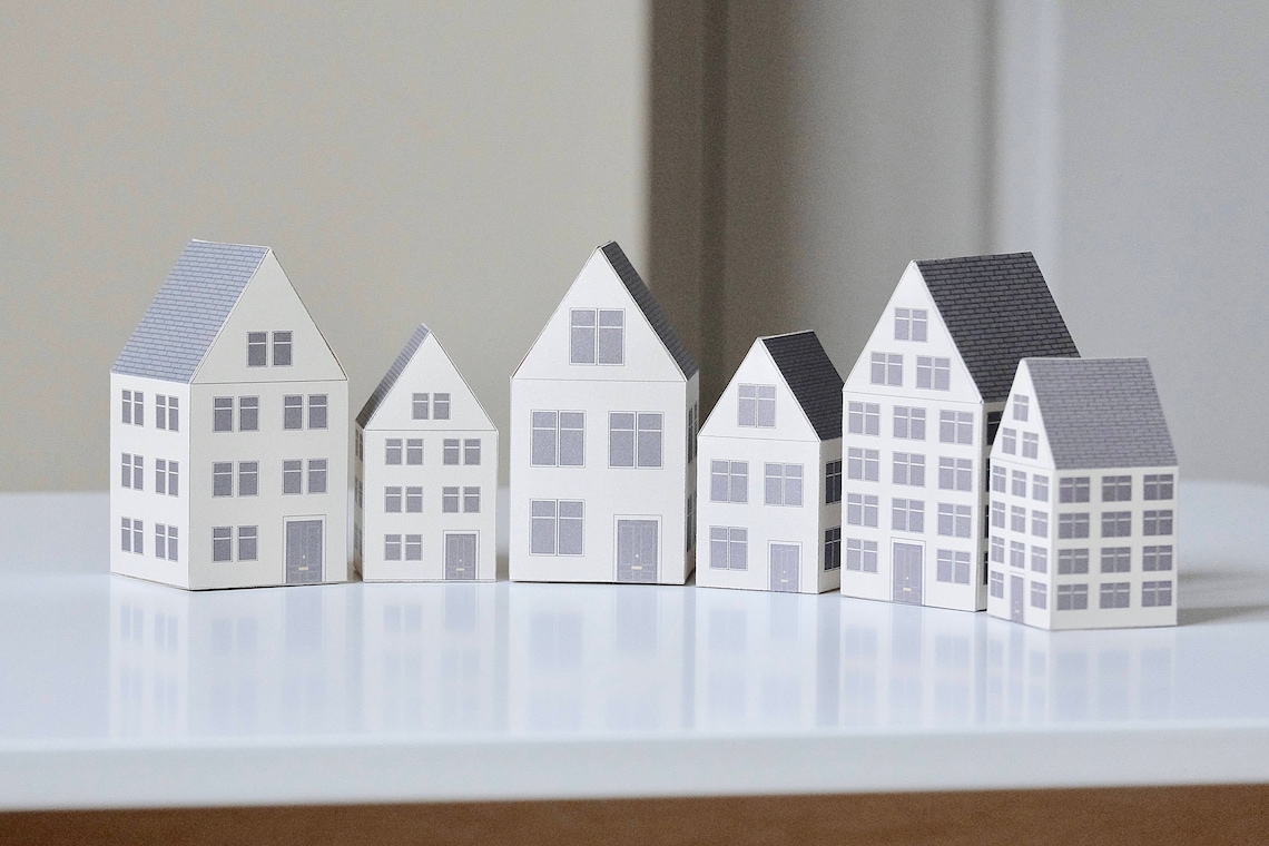Printable Paper Houses. - Etsy