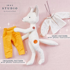 Wolf Plush Sewing Pattern and Photo Instructions - Etsy