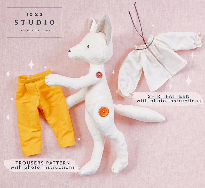 Wolf Plush Sewing Pattern and Photo Instructions - Etsy Australia