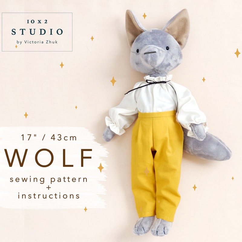Wolf Plush Pattern - Etsy