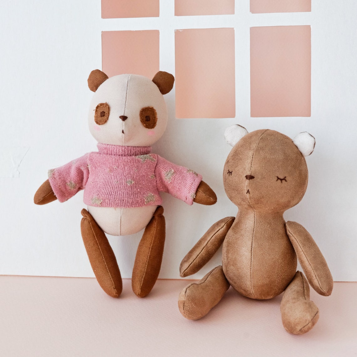 Panda Bear in a Sweater Sewing Pattern and Detailed Instructions in ...