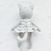 Cat With Dress Pattern and Tutorial. 7" Tall ( 18 Cm ) - Etsy