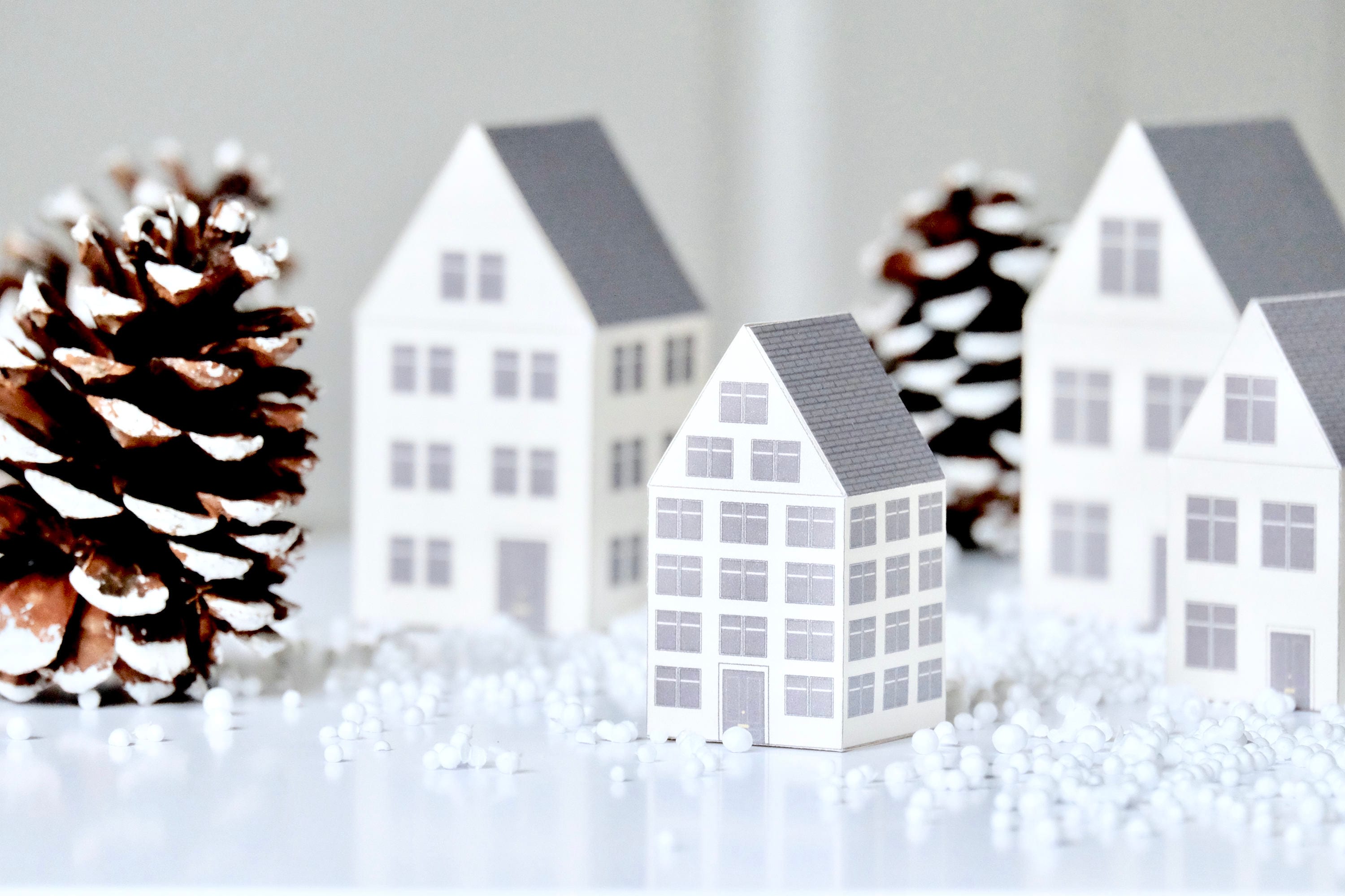 Printable Paper houses. | Etsy