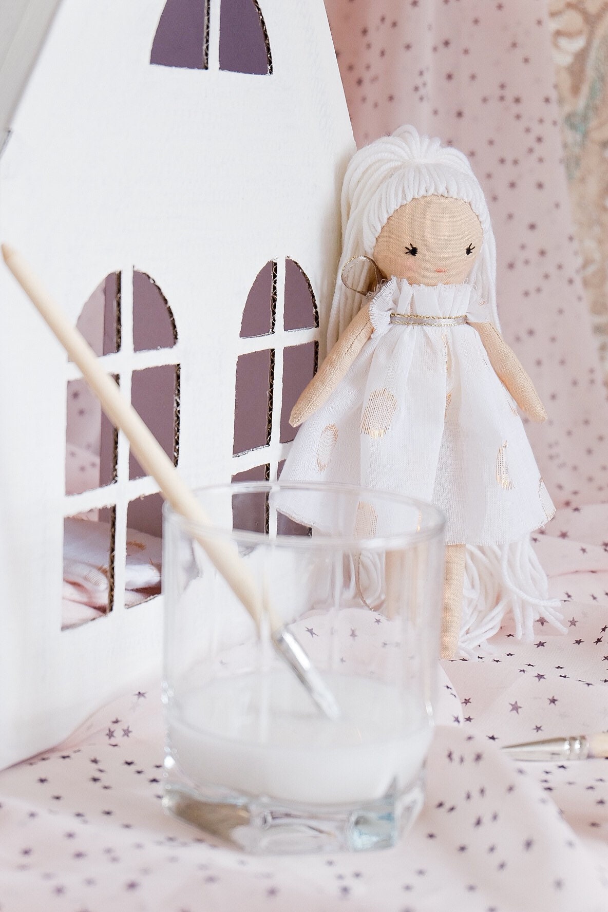 7.5" Rag Doll and Cardboard House Pattern and Detailed Instructions in ...