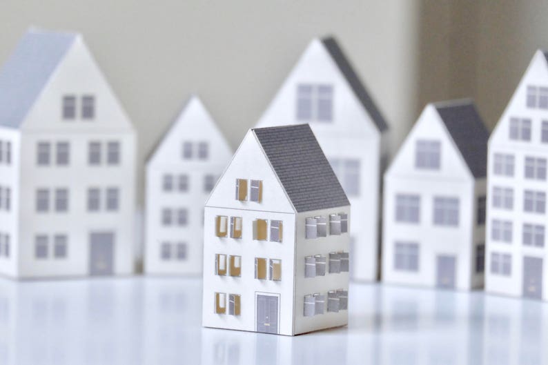 Printable Paper Houses. | Etsy
