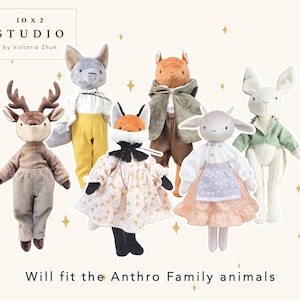 Pants and Shirt Sewing Patterns PDF for Anthro Family Animals - Etsy