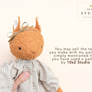 Squirrel Doll Sewing Pattern With Dress, Corset, Shirt, Pants, and ...