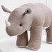 Rhino Sewing Pattern in 3 Sizes With Tutorial. - Etsy