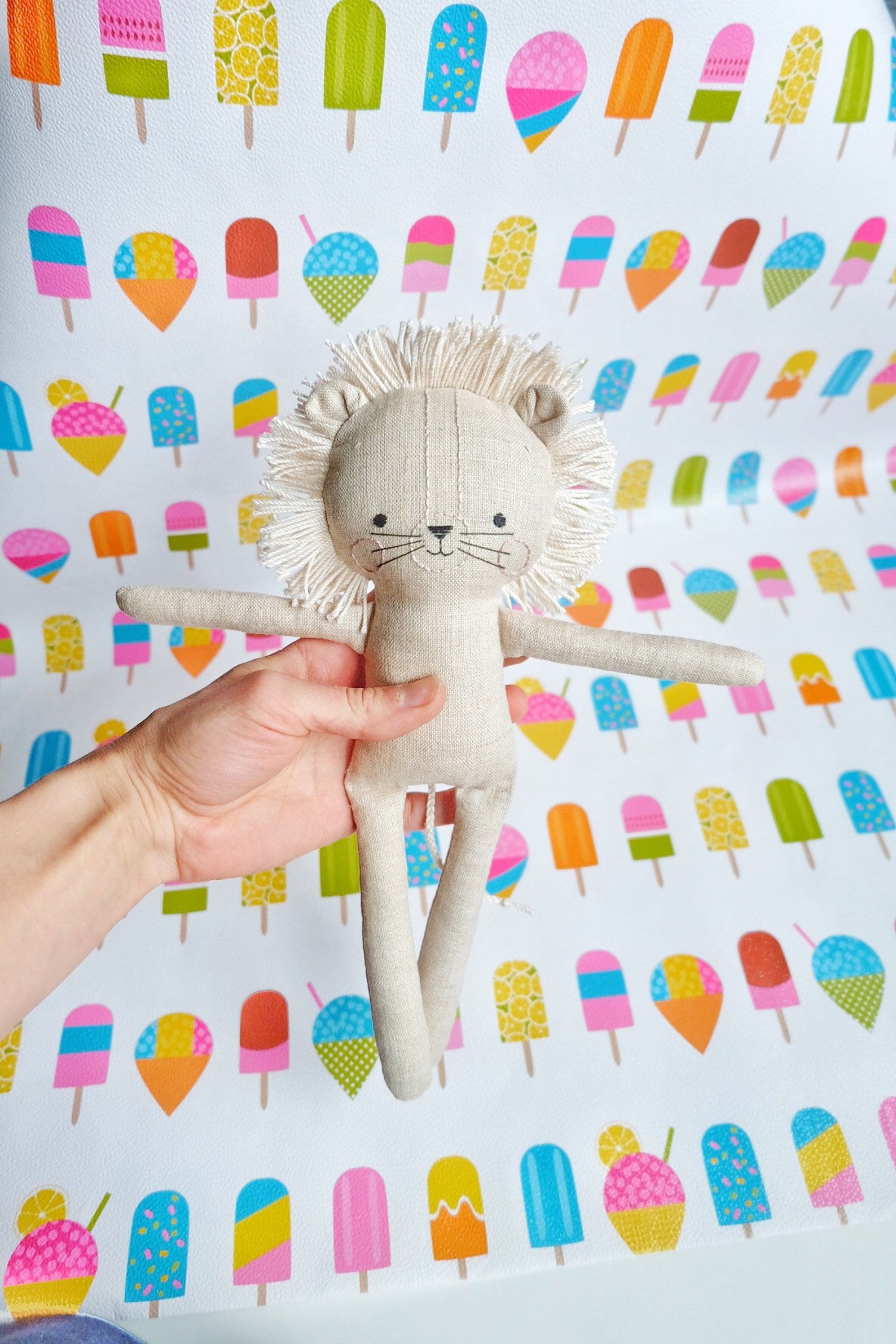 Sewing Pattern for Lion. 11 Tall | Etsy