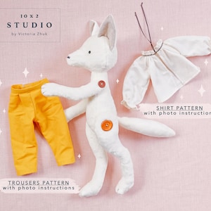 6 Sewing Pattern Bundle. Goat, Wolf, Squirrel, Hare, Deer, Fox - Etsy