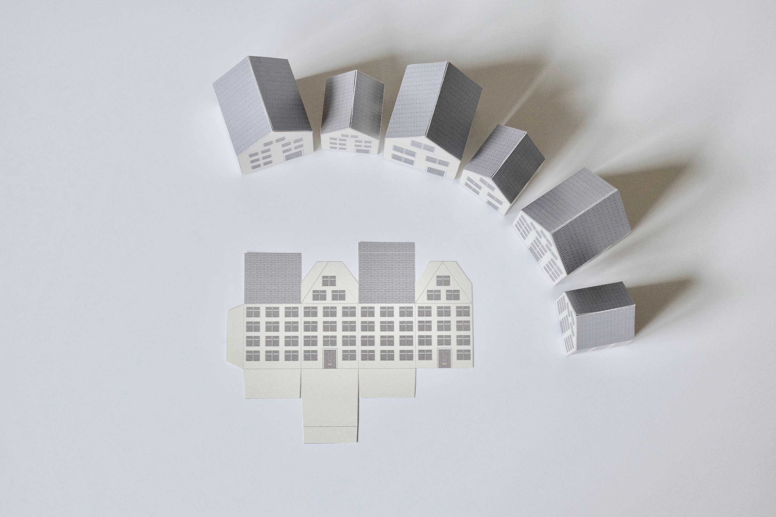 Printable Paper houses. | Etsy