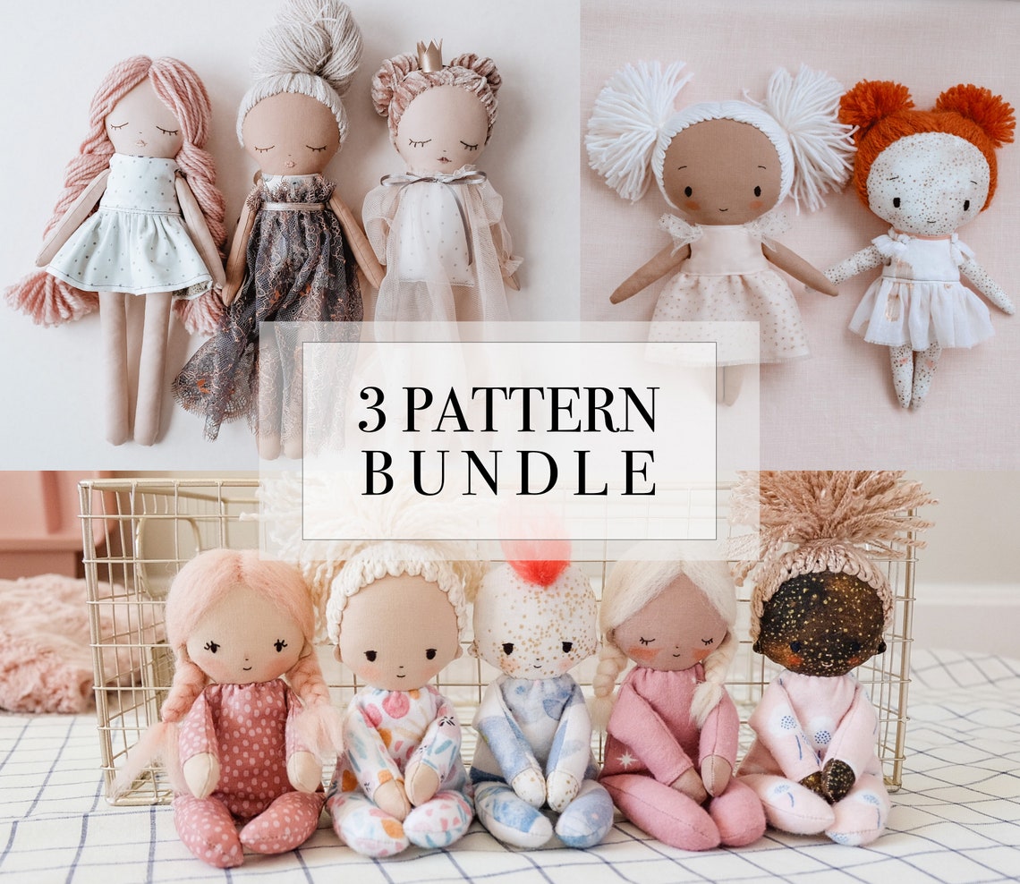 Doll Bundle sewing Patterns - Etsy