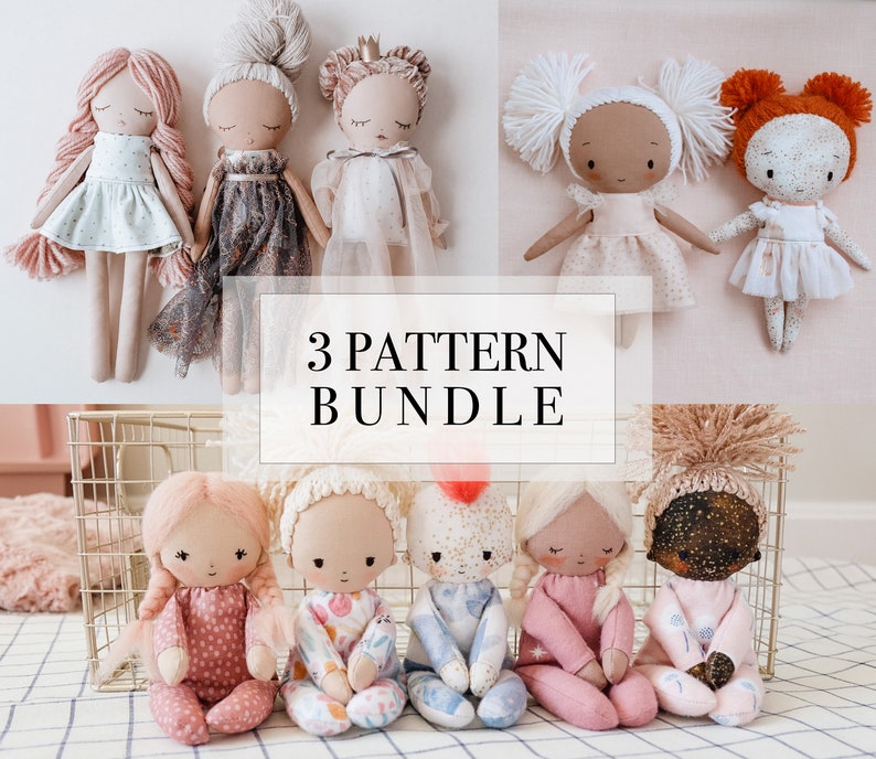 Doll Bundle sewing Patterns - Etsy