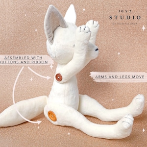 Wolf Plush Sewing Pattern and Photo Instructions - Etsy