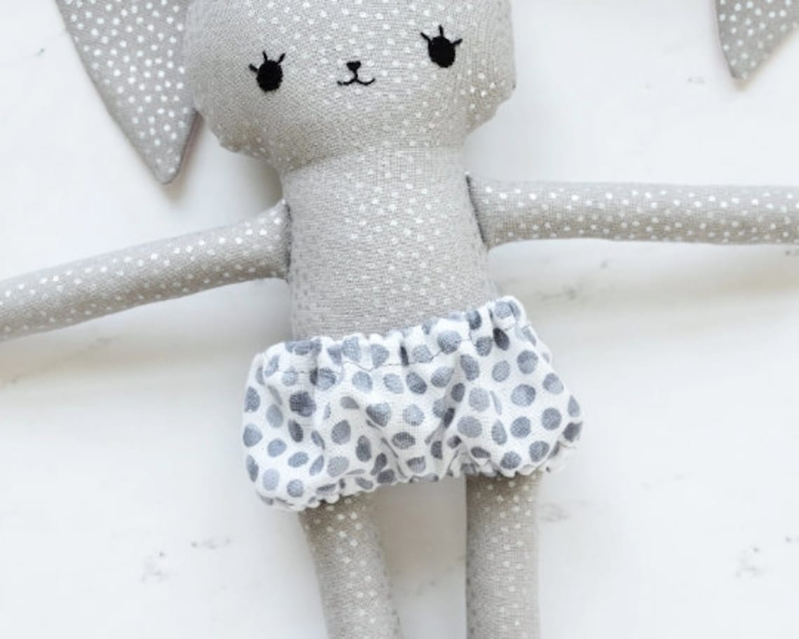 Fabric Bunnies With Clothes Pattern and Instructions english - Etsy