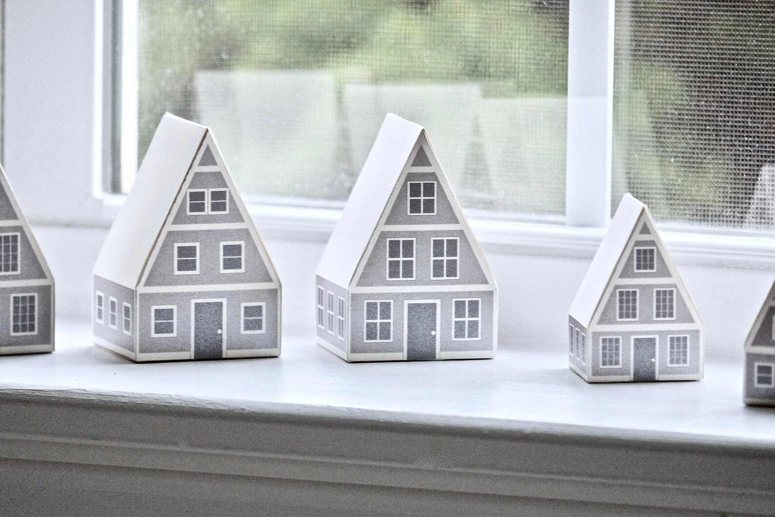 Printable Paper Snow Cabins. - Etsy