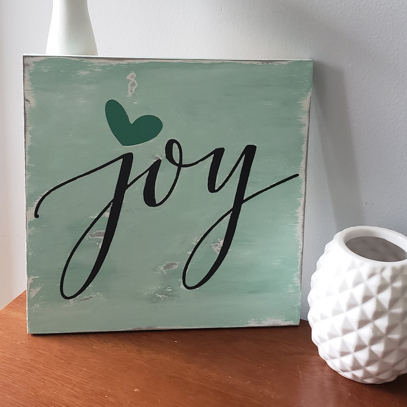 Wooden Joy Sign - Etsy