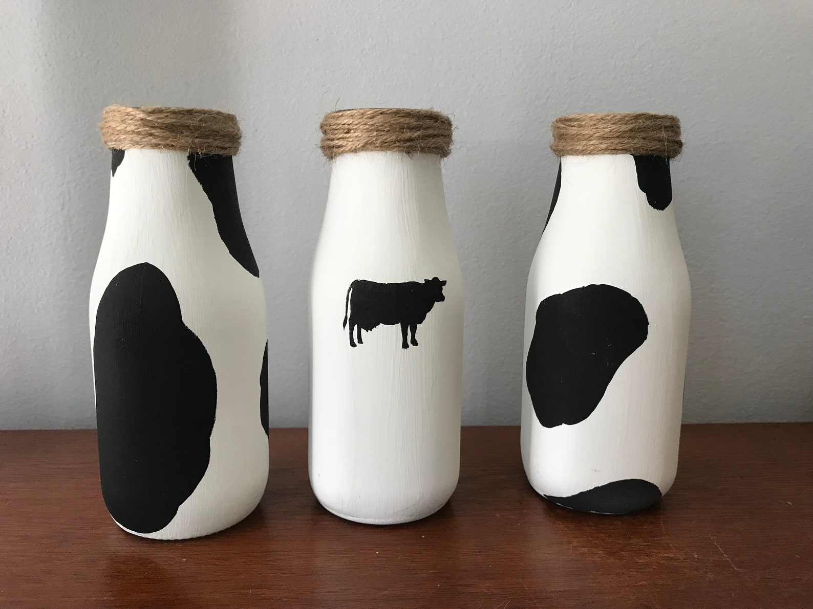 Cow Centerpiece, Milk Bottle Centerpiece, Wood Box Glass Jar ...