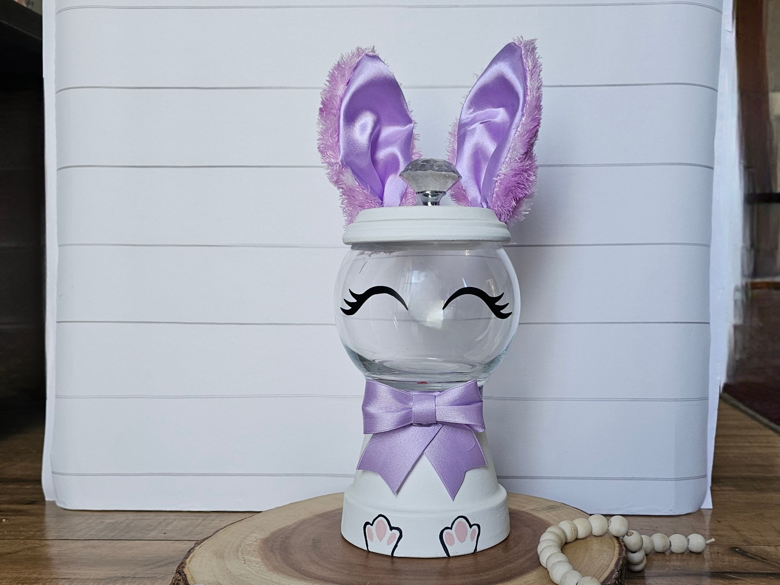 Easter Bunny Terra Cotta Pot Gumball Machine Candy Dish Decor - Etsy