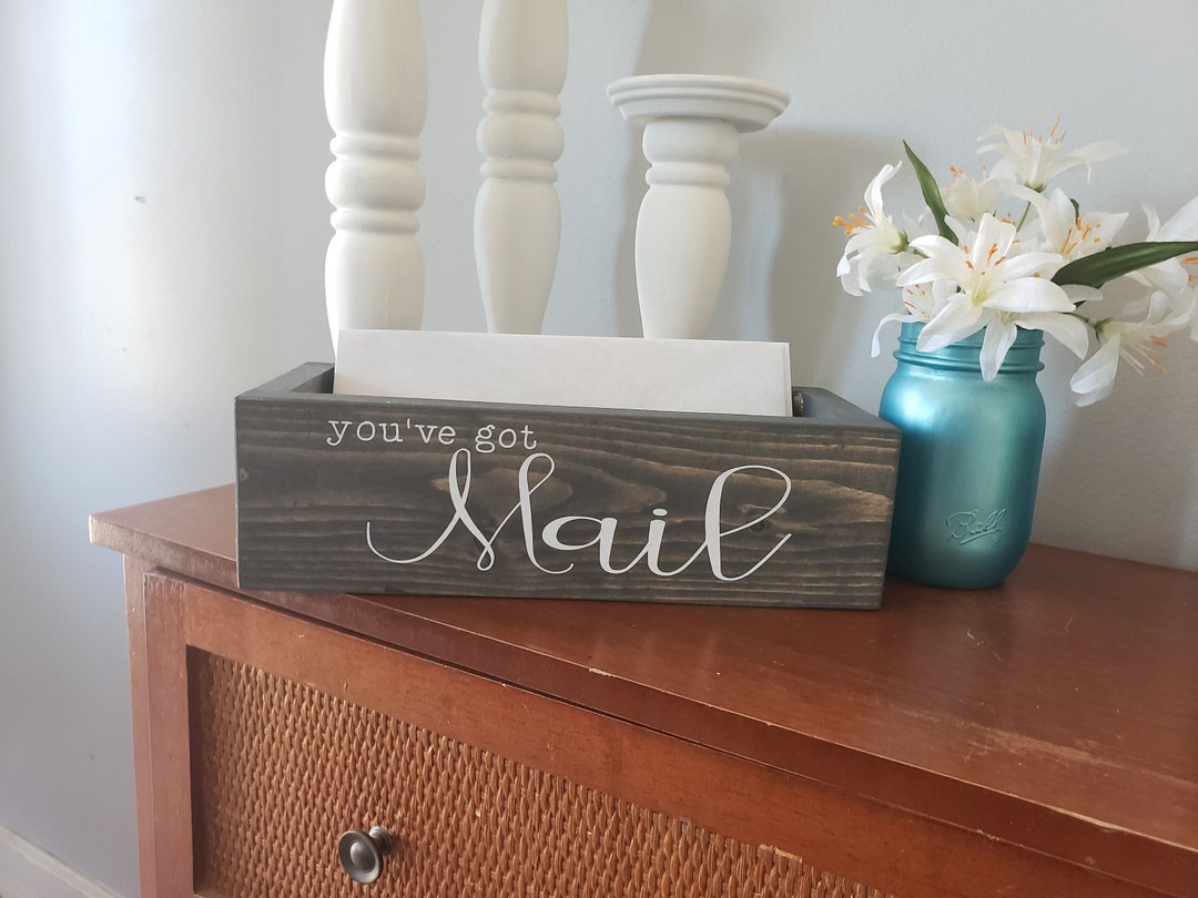 Mail Box, Wood Box, Organizer Box, Mail Holder, Wooden Box - Etsy