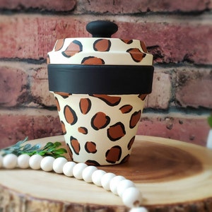 Leopard Print Terra Cotta Pot; Flower Pot and Saucer; Leopard Print ...