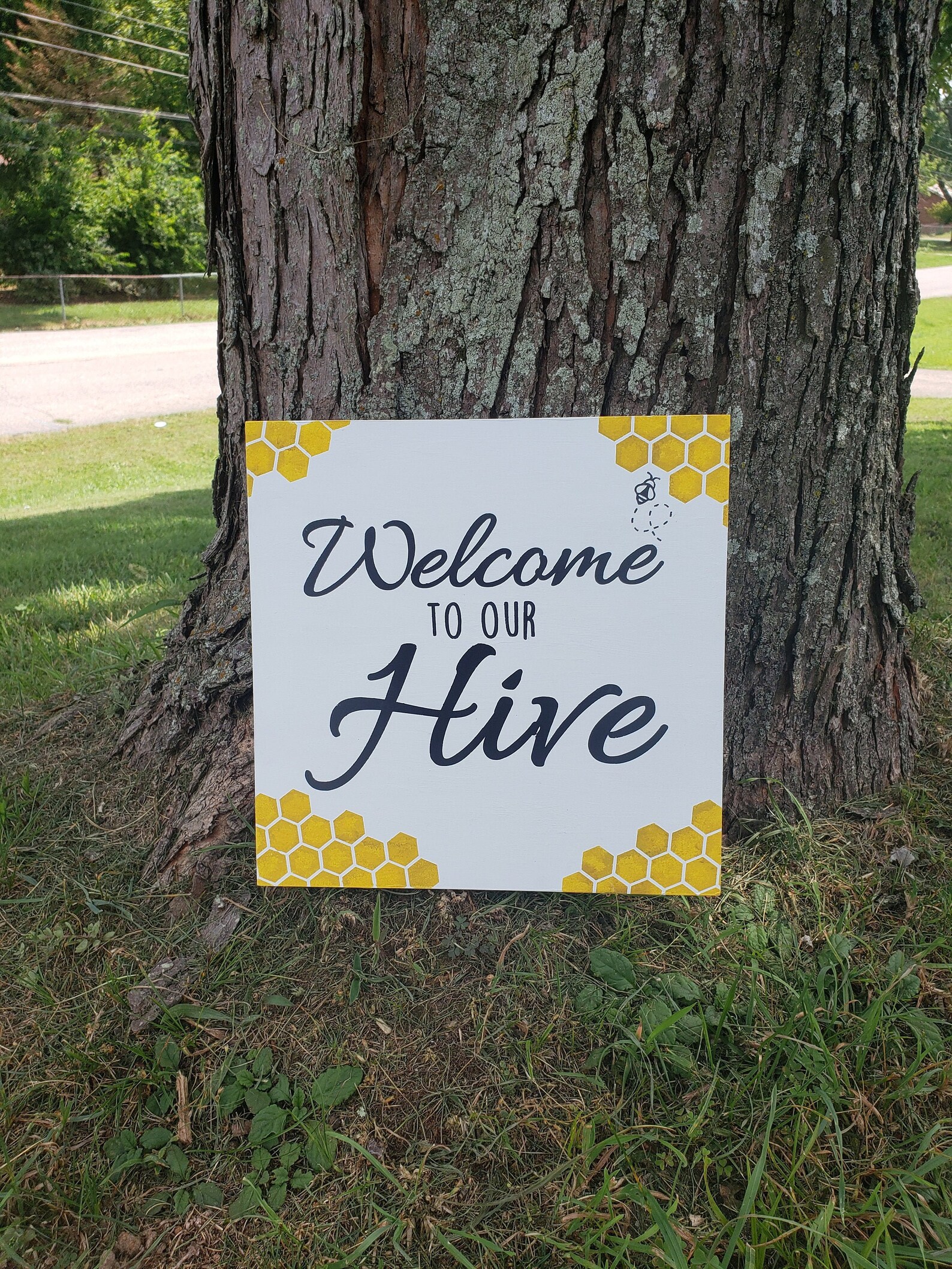Welcome to Our Hive Sign Wood Sign Bee Decor Bumble Bee | Etsy