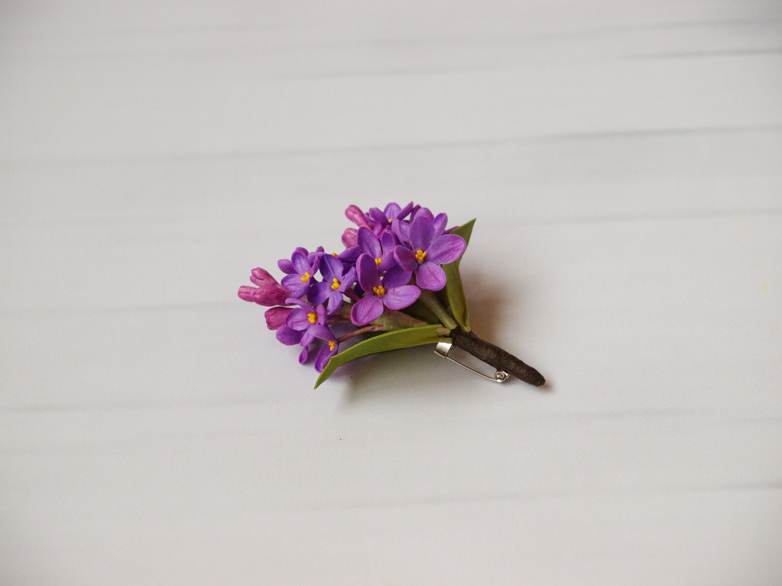 Lilac Brooch Floral Brooch Lilac Boutonniere Spring Flower - Etsy
