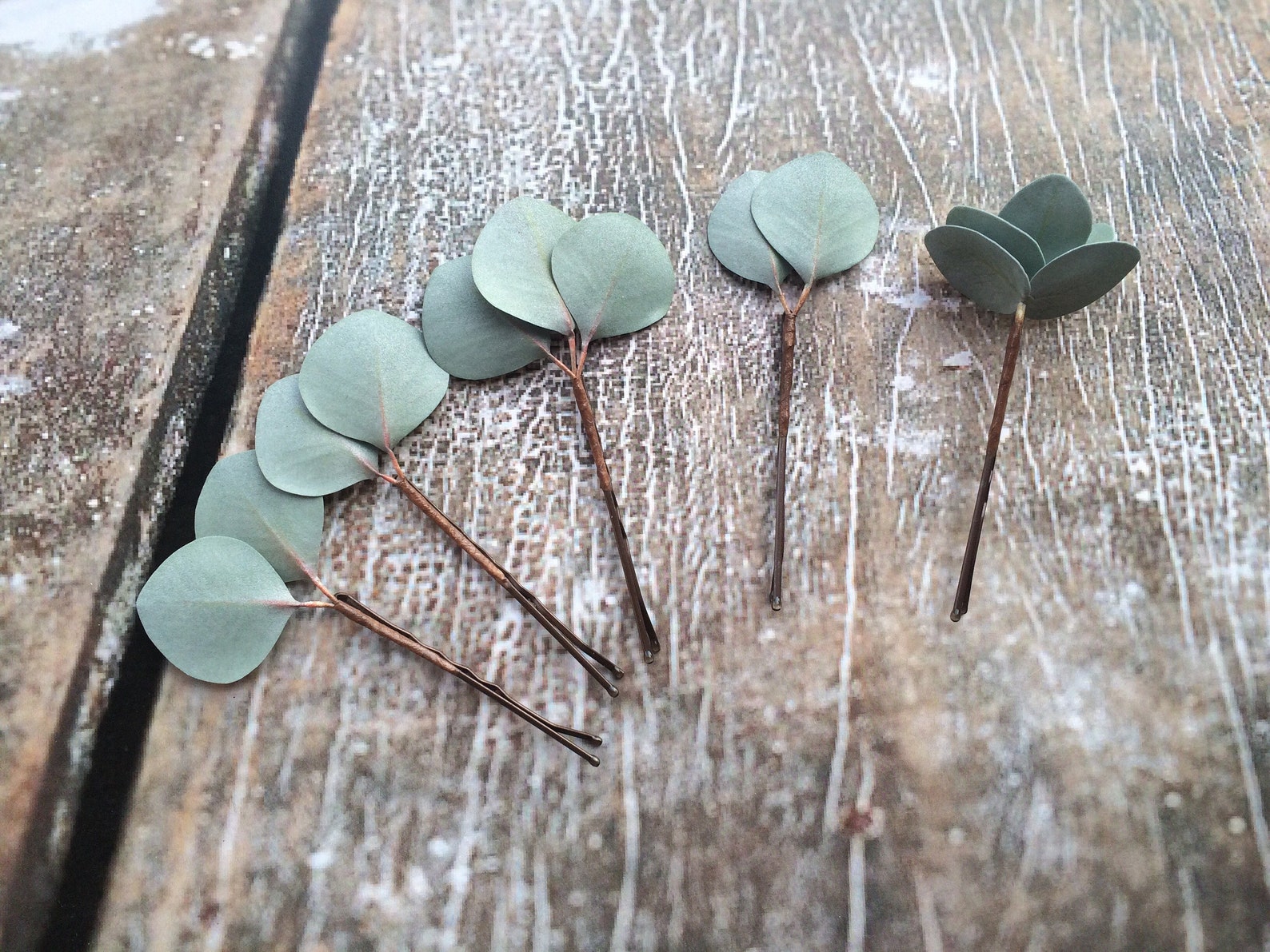 Eucalyptus Pins Bobby Pin for Wedding Leaf Hair Pins Greenery - Etsy