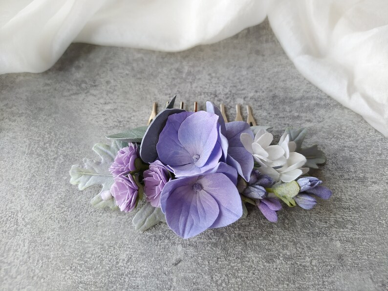 Lilac Hair Comb Groom Brooch Boutonniere Eucalyptus Lavender | Etsy
