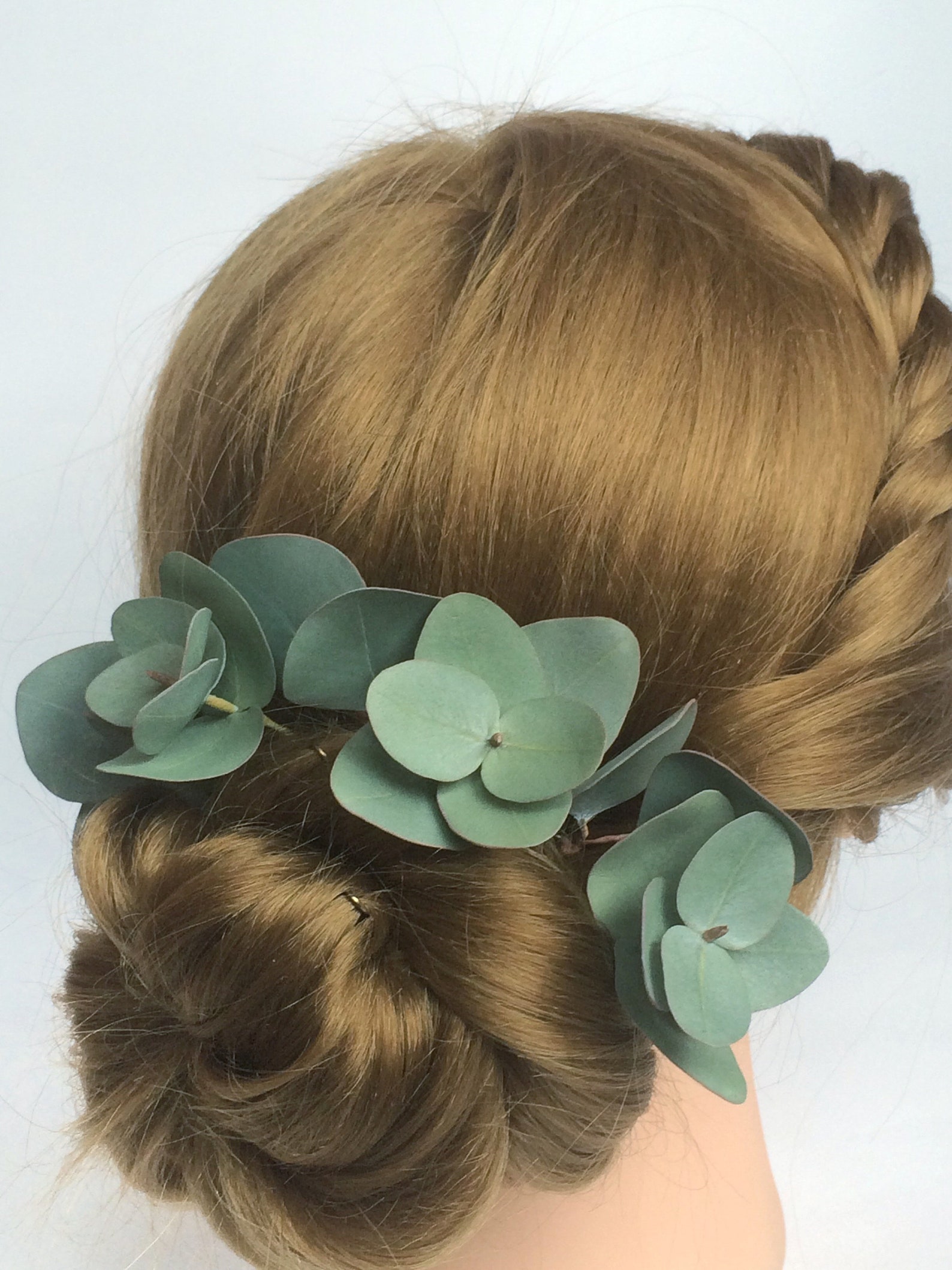 Eucalyptus Hair Pins Leaf Hair Pins Greenery Eucalyptus - Etsy