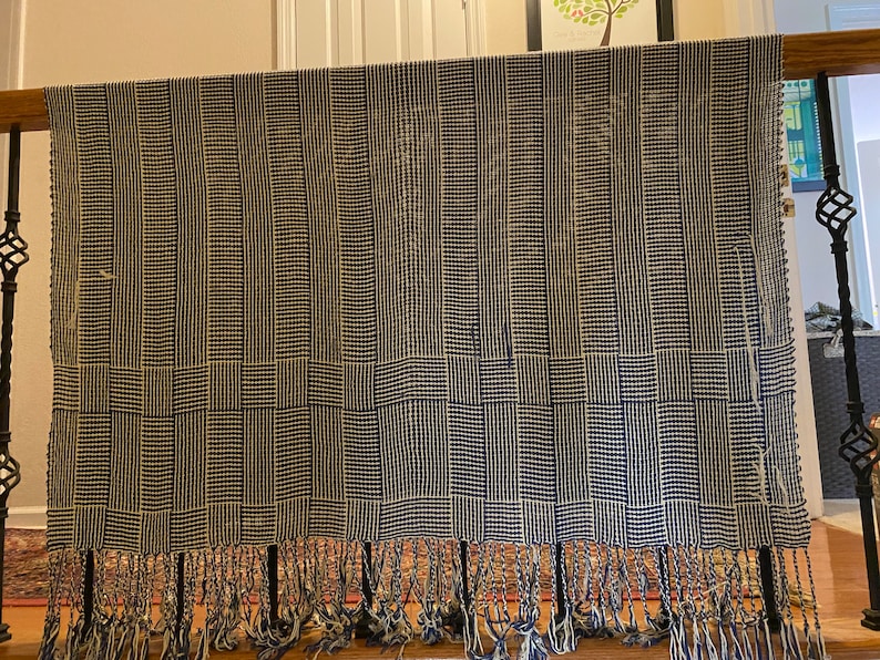 Modern Log Cabin Double Weave Blanket WEAVING PATTERN for Rigid Heddle ...