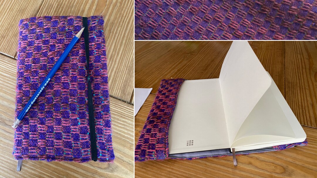 Woven Notebook Cover WEAVING PATTERN for Rigid Heddle Loom and Handspun ...