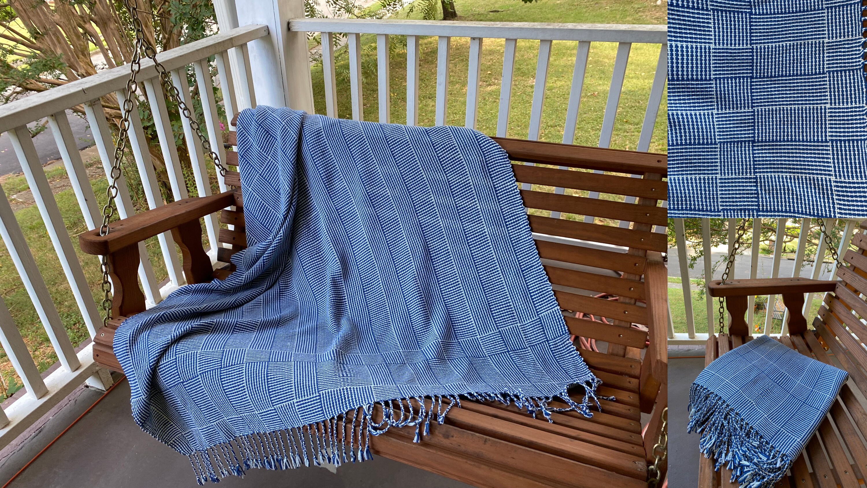 Modern Log Cabin Double Weave Blanket WEAVING PATTERN for Rigid Heddle ...