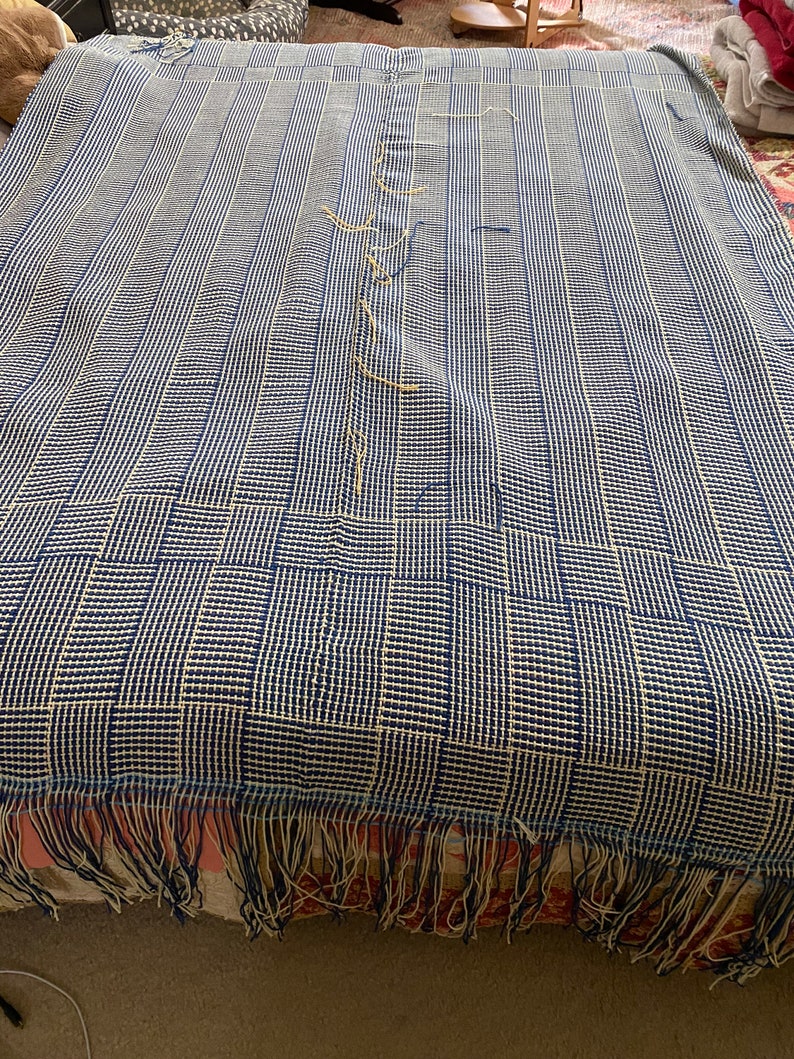 Modern Log Cabin Double Weave Blanket WEAVING PATTERN for Rigid Heddle ...