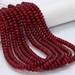 8mm Red Wine Color Quartz Smooth Rondelle Beads, 15 Inch Red Wine ...
