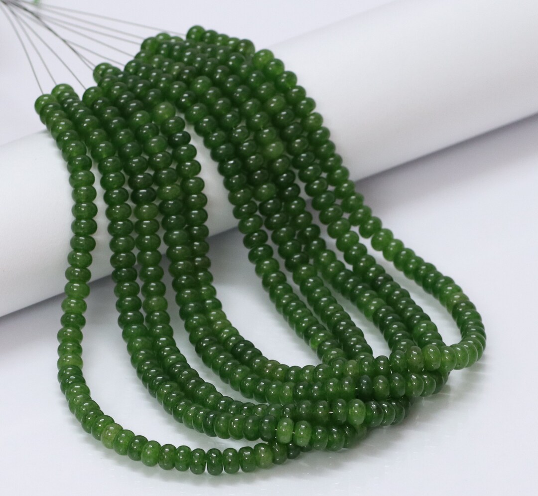 8mm Serpentine Color Quartz Smooth Rondelle Beads, 15inch Serpentine ...