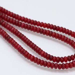 8mm Red Wine Color Quartz Smooth Rondelle Beads, 15 Inch Red Wine ...