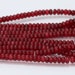 8mm Red Wine Color Quartz Smooth Rondelle Beads, 15 Inch Red Wine ...