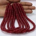 8mm Red Wine Color Quartz Smooth Rondelle Beads, 15 Inch Red Wine ...
