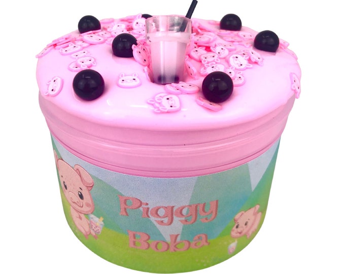 Piggy Boba Thick and Glossy Slime Slime Shop Scented Slime Sprinkles - Etsy