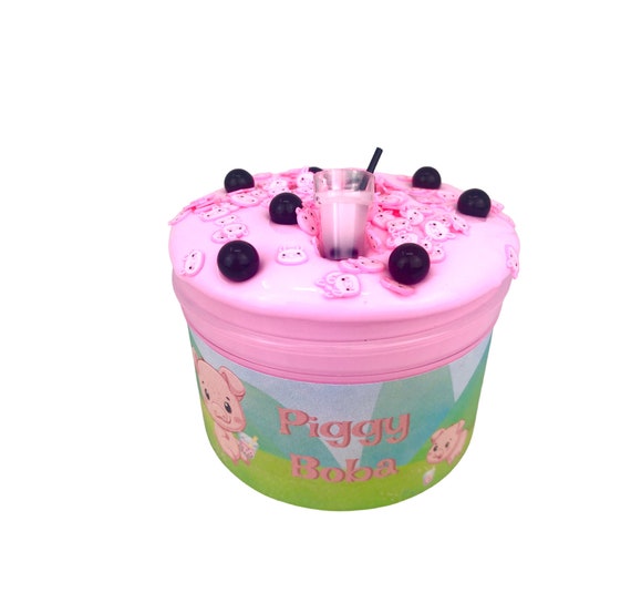 Piggy Boba Thick and Glossy Slime Slime Shop Scented | Etsy