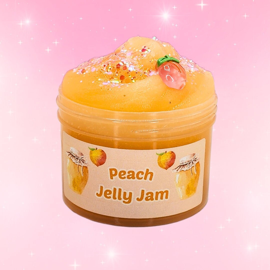 Peach Jelly Jam Slime, Popular Slime Shops, Scented Slime , Cute Slime ...