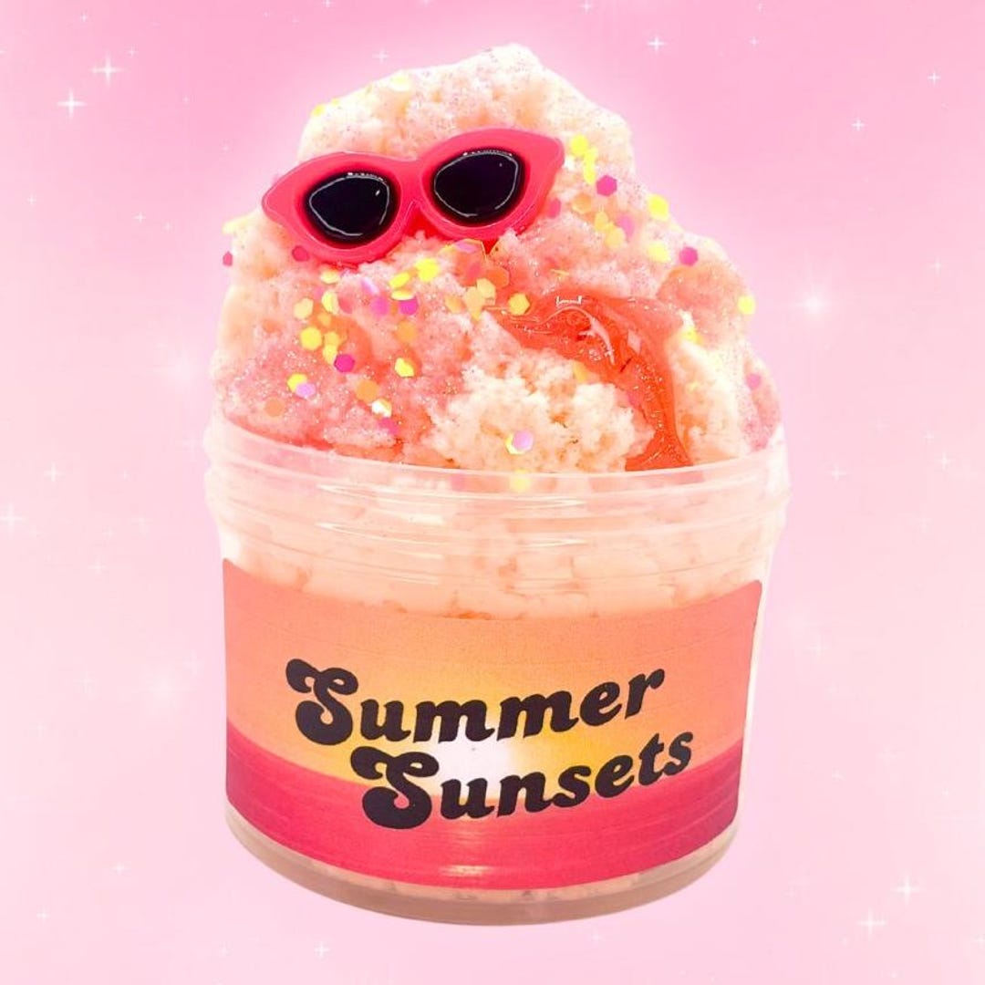 Summer Sunsets Fluffy Cloud Slime, Slime Shop, Scented Slime, Girls ...