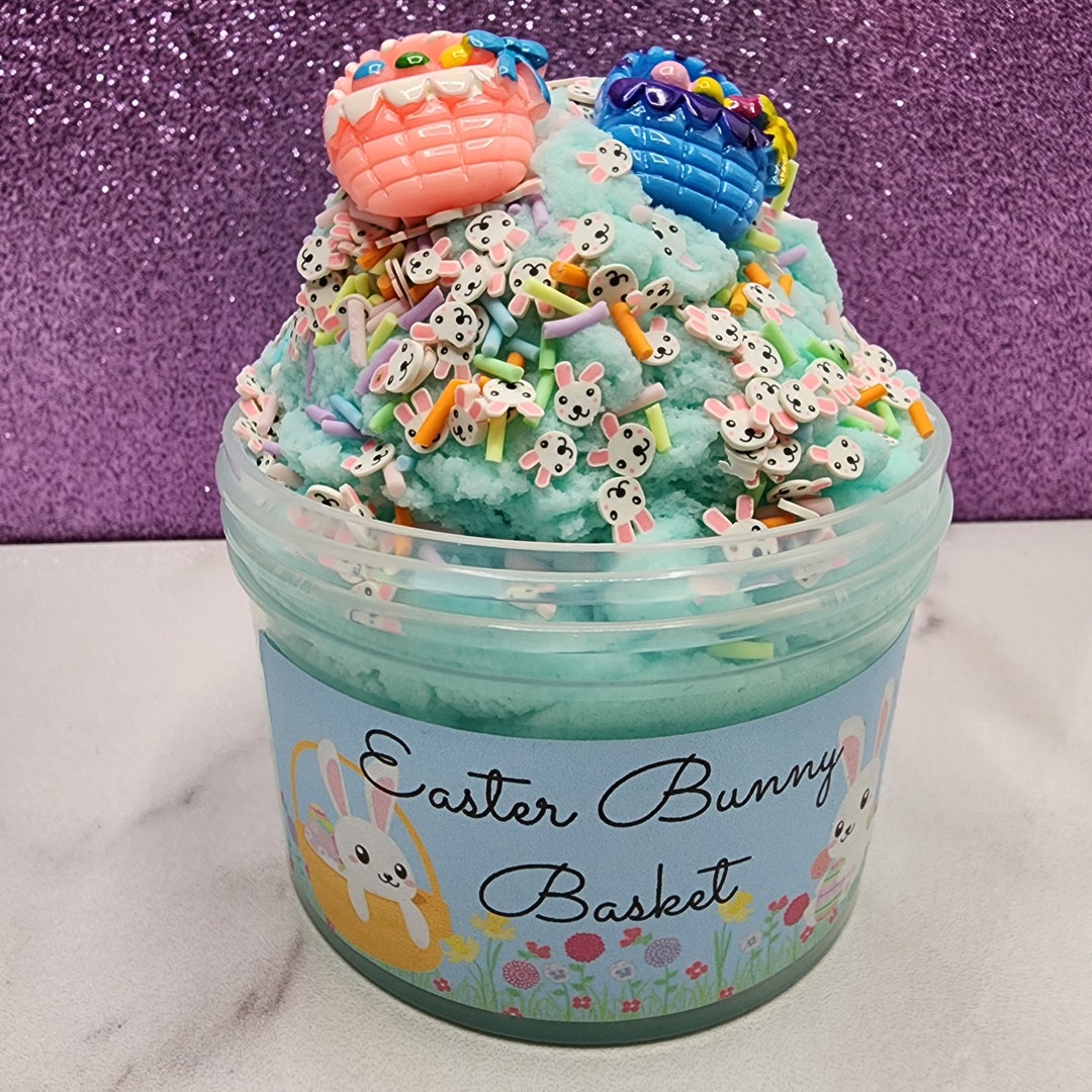 Easter Bunny Basket Cloud Slime ~ Fluffy Cloud Slime ~ Slime Shop ...