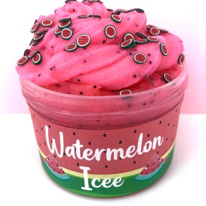 Watermelon Icee Slime: Scented Sensory Dough, Kids ASMR Gift - Etsy