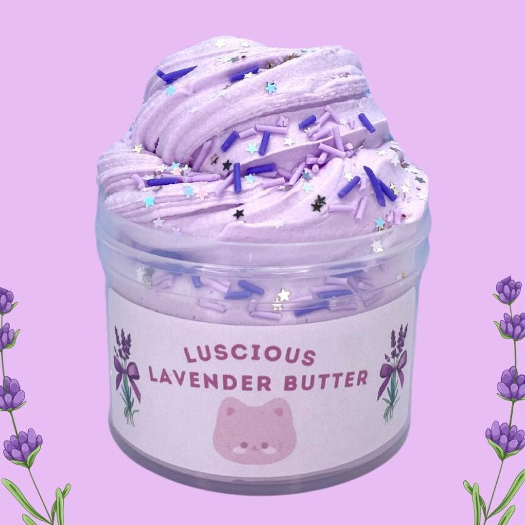 Lucious Lavender Butter Slime, Slime Shop, Scented Slime ,girl, Boy ...