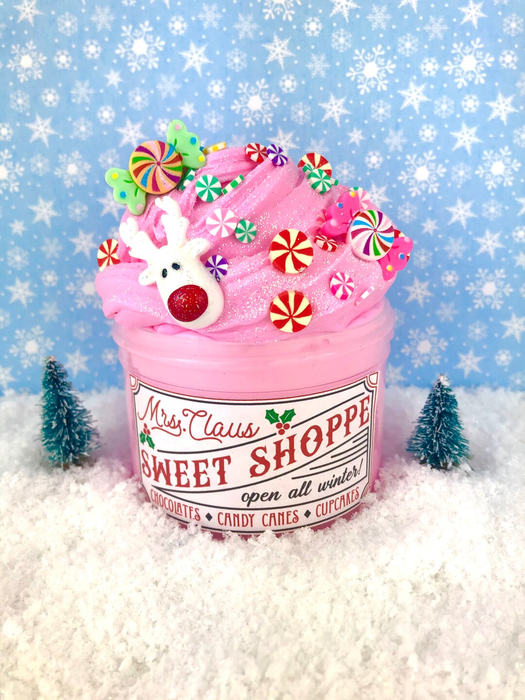 Mrs. Claus Sweet Shop Christmas Butter Slime, Holiday Scented Slime for ...