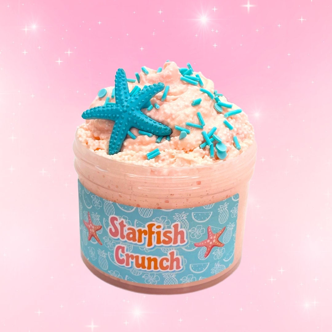 Starfish Crunch Slime, Crunchy Slime, Cute Slime, Slime Shops, Scented ...