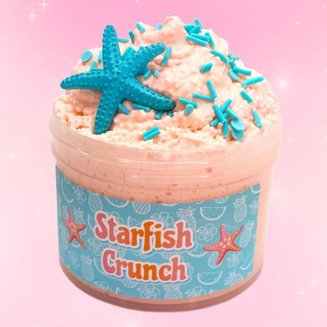 Starfish Crunch Slime, Crunchy Slime, Cute Slime, Slime Shops, Scented ...